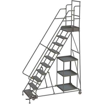 915854-7 Tri-Arc TriArc 10-Step, Steel Stock Picking Rolling Ladder ...