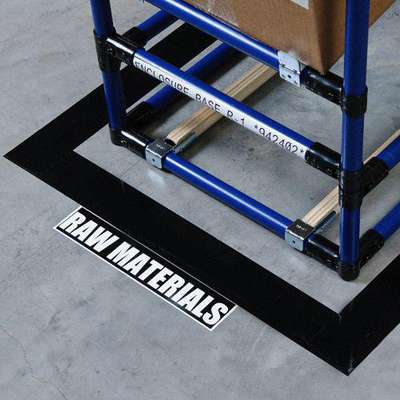 919775-9 Brady Floor Marking Tape: Gen Purpose, Solid, Black, 2 in x ...