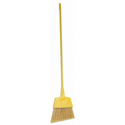 911029-7 46-3/4" Medium-Duty Angle Broom with Synthetic, Yellow ...