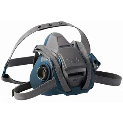 937045-6 3M Half Mask Respirator, Rugged Comfort 6500 Series, S ...