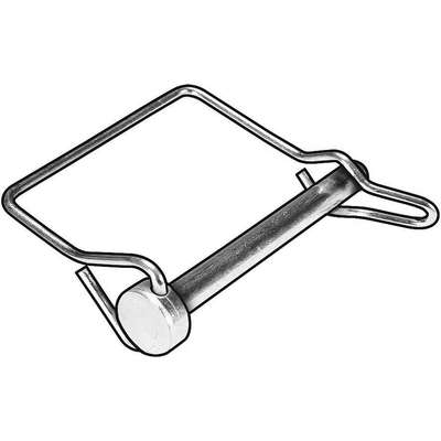 920949-5 Safety Pin: Spring Wire, Zinc, 5/16 in Pin Dia., 2 1/2 in ...