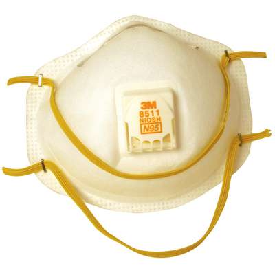 88081 3M N95 Disposable Respirator, Molded, White, Mask Size: Universal ...