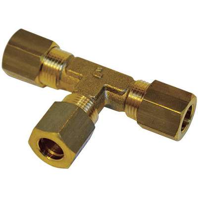 914171-2 Equal Tee: Brass, Compression x Compression x Compression, For ...