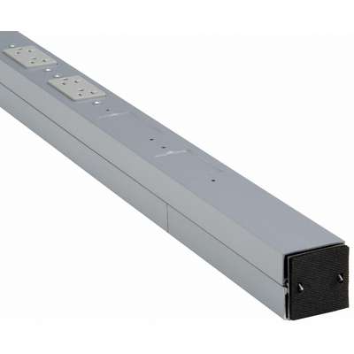 932050-4 Service Pole: 2 Channels, 4 Outlets, (6) 5-20R, 0, 2 Knockouts ...