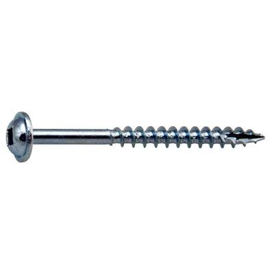 61760 Square Round Wood Screw, #8 x 1-1/4", Zinc Plated, Steel ...