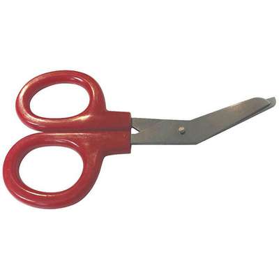 88251 Red Bandage Scissors, 4-1/2" Overall Length, Angled, Steel ...