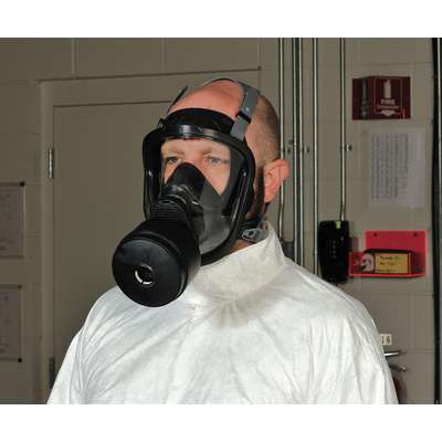 922858 MSA Advantage 4000 Full Face Respirator, Respirator Connection ...