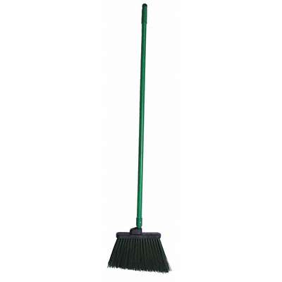 918686-4 48" Heavy-Duty Angle Broom with Synthetic, Green Bristles ...