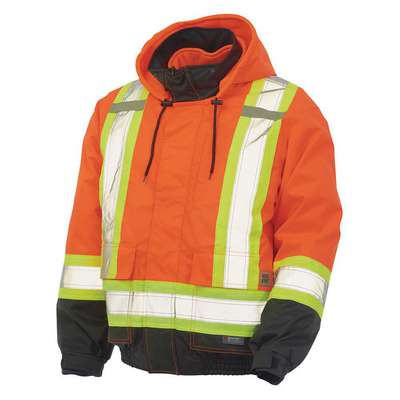929675-1 Work King Bomber Jacket, ANSI Class 3, 100% Polyester ...