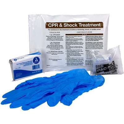 88486 CPR/Shock Pack First Aid Kit, Bag Case Material, 25 People Served ...