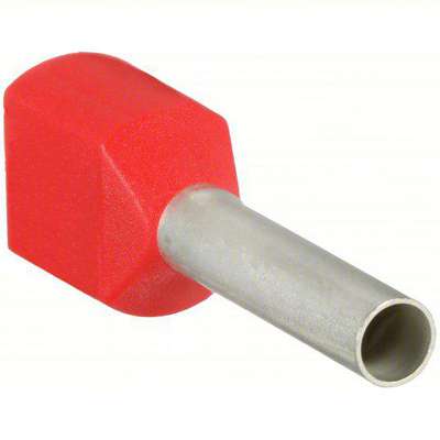931782-2 Panduit Ferrule: 18 AWG, Red, 7/16 in Insertion L, 0.59 in ...