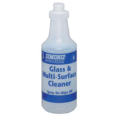 3322 Simoniz Pre-labeled Glass Cleaner Empty Bottle, White, Plastic, 32 ...