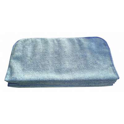 916630-7 Microfiber Cloth: Microfiber, New, Blue, 16 in x 16 in, 260 g ...