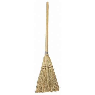 912724-7 Lobby Broom: 7 in Sweep Face, Soft/Stiff Combo, Natural, Tan ...