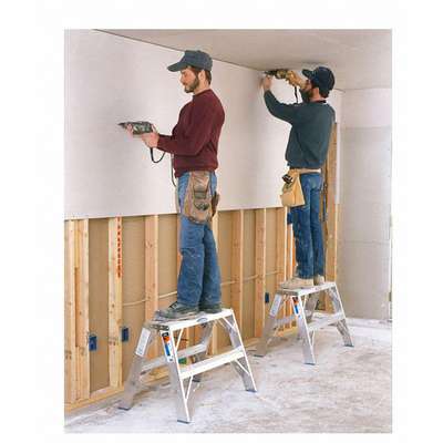 916267-4 Werner 2-Step, Aluminum Work Stand with 300 lb. Load Capacity ...