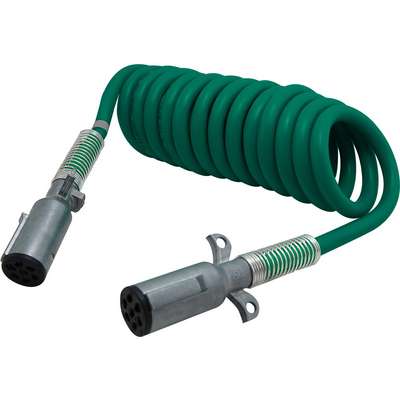 74608 Imperial 15 ft. 7-Way ABS Cord Coiled, Green, Zinc Die-Cast Plugs ...