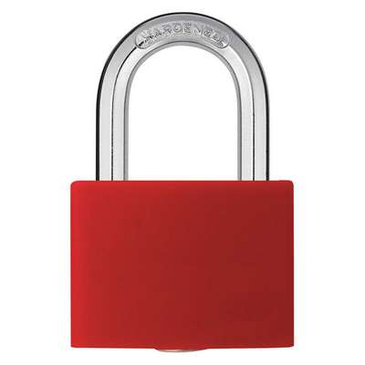 929812-6 Red Lockout Padlock, Alike Key Type, Aluminum Body Material, 6 ...