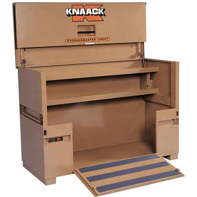 928601-1 Knaack 72"Overall Width, 30"Overall Depth, 49"Overall Height, Piano-Style Jobsite Box ...