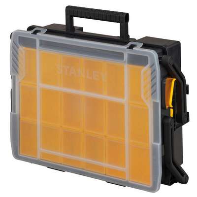 922367-7 Stanley Compartment Box, Black, 5-19/64"H x 15-39/64"L x 11-45 ...