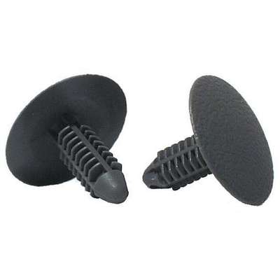 37073 Trim Retainer, Plastic 8 mm Dia., 20 mm L, 25 mm Head Dia., Gray ...