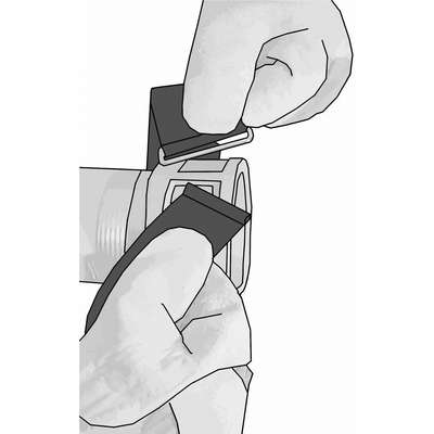 921252-6 Hook-and-Loop-Type Cam Arm Strap with No Adhesive, Orange, 2 ...