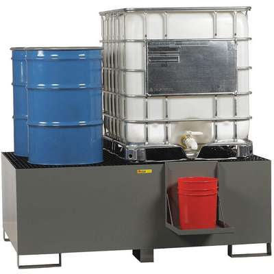 913867-2 Uncovered, Steel IBC Containment Unit; 400 gal. Spill Capacity ...