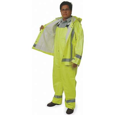 911049-9 Condor Yellow/Green, Rain Jacket with Detachable Hood, XL, PVC ...