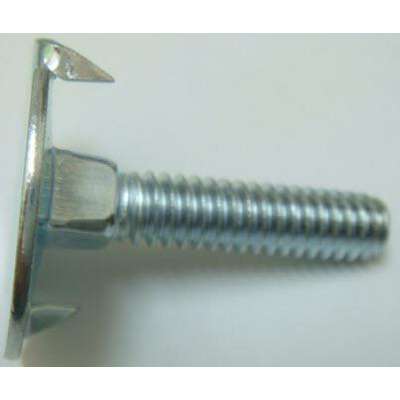 30105 Elevator Bolt, Fanged, Grade 2, 1/4"-20 x 1-1/4", Zinc Plated ...