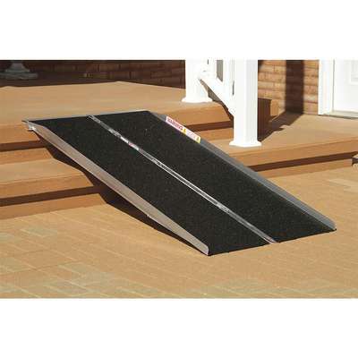 922025-2 Non-Skid, Aluminum Walk Ramp with Apron End; 800 lb. Load ...
