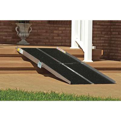 929343-7 Non-Skid, Aluminum Walk Ramp with Apron End; 800 lb. Load ...