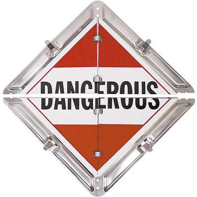 37481-2 10 Legend Fixed Frame Flip Placard, Aluminum, Height: 13-1/2 ...