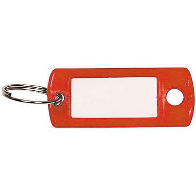 37530 Plastic Key Tag, Plastic, Rectangle, 2" x 7/8", Red | Imperial ...