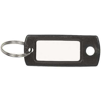 37534 Plastic Key Tag, Plastic, Rectangle, 2" x 7/8", Black | Imperial ...