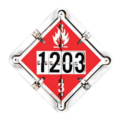 931195-7 Labelmaster Vehicle Placard Flipchart: Full Frame Trailer Flip ...