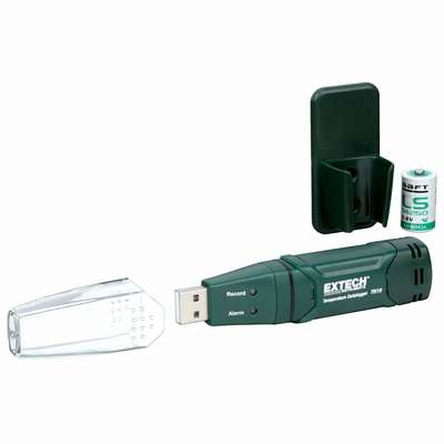 922649 Extech Data Logger: ±1°F Accuracy, -40° to 158°F, 1 yr Battery ...