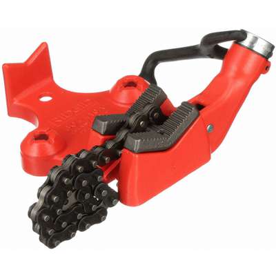 913199-2 Ridgid Bench Chain Vise, 1/8 to 4" Pipe Capacity, 4" Overall ...