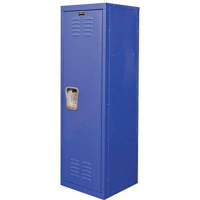 922585-6 Hallowell Blue Wardrobe Locker, (1) Wide, (1) Tier Openings: 1 ...