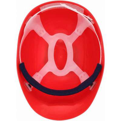920863-9 Msa Bump Cap: Front Brim Head Protection, Red, Pinlock, 6-1/2 ...