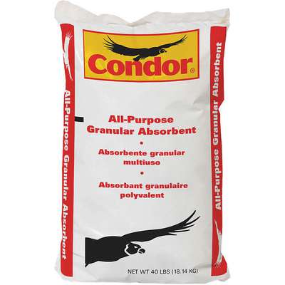 Condor 40 lb. Bag, Montmorillonite Clay Loose Absorbent for General ...