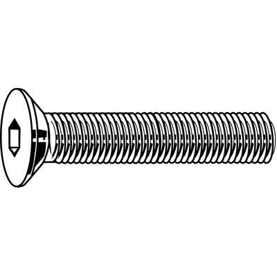 935268-4 Flat, Metric Socket Flat Head Cap Screw, M5-0.80, Stainless Steel, A4, Plain, 10 mm ...