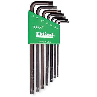 921478 Eklind Torx Key Set: L, Torx, Long, 7 Pieces, T10 / T15/ T20 ...
