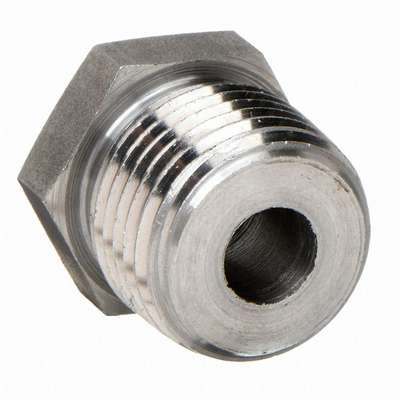 911135-4 Hex Bushing: Steel, 1/2 in x 3/8 in Fitting Pipe Size, Male ...
