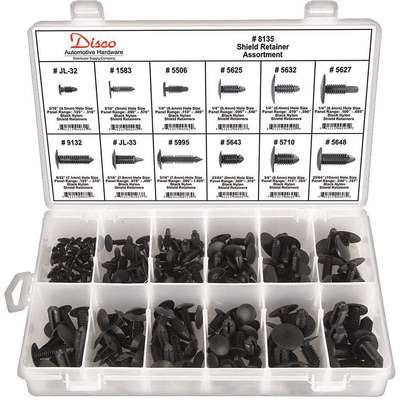 925731-1 Disco Universal Shield Retainer Assortment: 168 Pieces ...