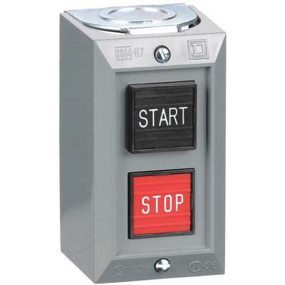 914665-5 Square D Push Button Control Station, 2NO, Start/Stop, Push Button/Push Button, Number ...