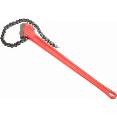 913657-6 Ridgid Chain Wrench: For 7 1/2 in Outside Dia, 29 in Chain Lg ...