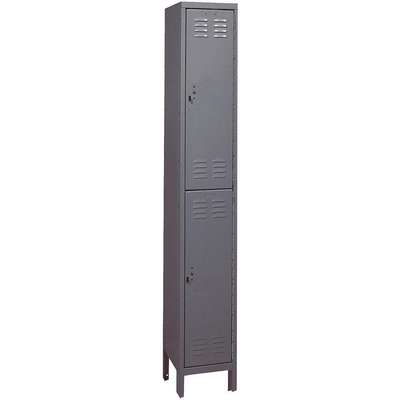925719-3 Dark Gray Wardrobe Locker, (1) Wide, (2) Tier Openings: 2, 12 ...