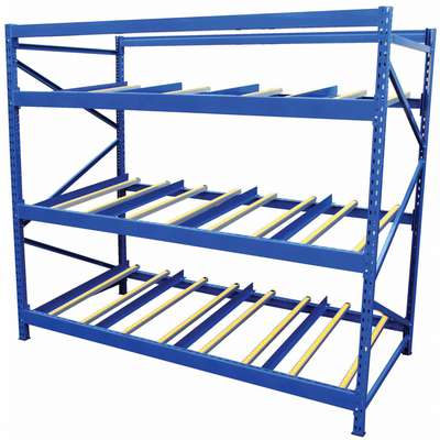 928700-8 Vestil Starter Gravity Flow Rack with Steel Skate Wheel Rail ...