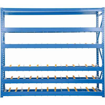 921571-2 Vestil Starter Gravity Flow Rack with Steel Skate Wheel Rail ...
