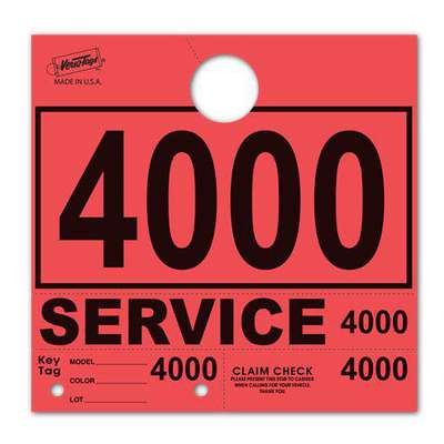 38729 Dispatch Numbers, 4000 - 4999, Hanging Tags, Red | Imperial Supplies