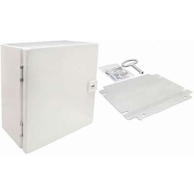 926498-4 Rittal 10"H x 10"W x 6"D Metallic Enclosure, Light Gray ...
